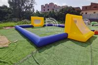 China Inflatable Football Field Outdoor Interactive Inflatable  Soccer Field For Kids Adults for sale