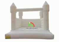 China Inflatable Bouncer Castle 13ft*11.5ft*10ft White Jumper Bouncy Castle Wedding Decorations Jumping Bed For Party for sale