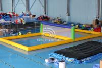 China Water Inflatable Volleyball Courts Yellow Adults Kids Family Neighborhood Entertainment Interactive Games for sale