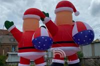 China Giant Inflatable Christmas Santa Claus 6m 8m 10m Commercial Outdoor Display Advertising for sale