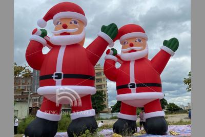 China Giant Inflatable Christmas Santa Claus 6m 8m 10m Commercial Outdoor Display Advertising for sale