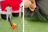 China Giant Santa Claus 26Ft Inflatable Christmas Decorations Outdoor Air Blown Greeting Model For Christmas / Party / Xmas for sale