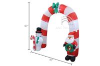 China Inflatable Arches Santa Claus Snowman Outdoor Inflatable Advertising Christmas Decorations for sale