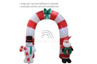 China Inflatable Arches Santa Claus Snowman Outdoor Inflatable Advertising Christmas Decorations for sale