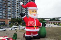 China Inflatable Santa Claus 20ft 26ft 33ft High Christmas Decorations Blow Up Santa for sale