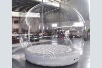 China Christmas Inflatable Snow Globe Tent Xmas Decorations Commercial Outdoor Christmas Advertising for sale