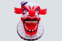 China Horrific Portable Inflatable Devil Skeleton Head Giant Skull Halloween Party Indoor Outdoor Decoration for sale
