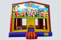China Inflatable Bouncer Castle House Party Jumping Bouncer Trampoline Theme Commercial For Kids for sale