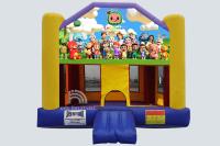 China Inflatable Bouncer Castle House Party Jumping Bouncer Trampoline Theme Commercial For Kids for sale