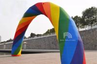 China Inflatable Arches Rainbow Archway Entrance Decoration Candy Arch For Advertising for sale