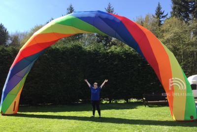 China Inflatable Arches Rainbow Archway Entrance Decoration Candy Arch For Advertising for sale