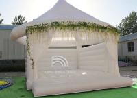 China White Inflatable Wedding Bouncy Castle Inflatable Bouncy House Tent For Adults Kids for sale