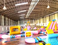 China Exclusive Beach Inflatable Water Parks Lake Floating Water Games For Kids for sale