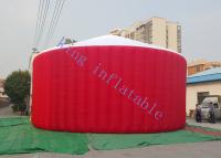 China 210D Oxford Fabric Dome Inflatable Event Tent White / Red Stitching Structure for sale