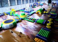 China Great Fun Inflatable Water Park For Open Water Plato 0.9mm PVC Tarpaulin for sale