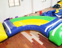 China Great Fun Inflatable Water Park For Open Water Plato 0.9mm PVC Tarpaulin for sale