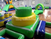 China Great Fun Inflatable Water Park For Open Water Plato 0.9mm PVC Tarpaulin for sale