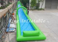 China Outdoor Giant PVC Inflatable Slip N Slide / Water Slide the city 100m city slide For Adults for sale