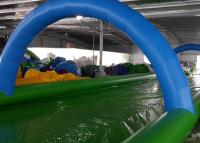 China Funny Inflatable Slip N Slide Water Slides Street 1200m Long Slip And Slide for sale