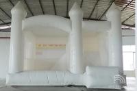China White Inflatable Bouncer Adult Wedding Party Bouncing Castle Kids Bounce Jump House Combo With Slide for sale