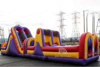 China Inflatable Obstacle Course Rental Blow Up Bounce House Wipeout Races For Adults Kids for sale