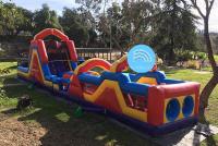 China Inflatable Obstacle Course Rental Blow Up Bounce House Wipeout Races For Adults Kids for sale