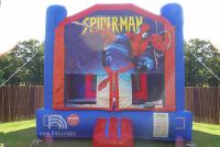 China Spiderman Inflatable Bouncer House Outdoor / Indoor Bouncer Jumping Castle With Slide for sale