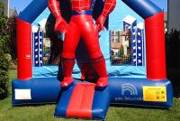 China Spiderman Inflatable Bouncer House Outdoor / Indoor Bouncer Jumping Castle With Slide for sale