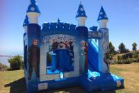 China Frozen Bouncy Castle Combo Commercial Bounce House Inflatable Jumping Bouncer With Slide For Kids for sale