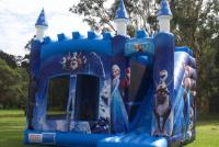 China Frozen Bouncy Castle Combo Commercial Bounce House Inflatable Jumping Bouncer With Slide For Kids for sale