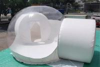 China PVC Bubble Tent House With Bedroom Outdoor Camping Hotel White Half Clear Protecting Privacy Inflatable Tents Room for sale