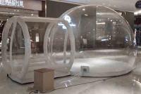 China Inflatable Glamping Dome Bubble Tent Outdoor Transparent Hotels House For Hire for sale
