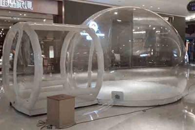 China Inflatable Glamping Dome Bubble Tent Outdoor Transparent Hotels House For Hire for sale