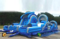 China Inflatable Obstacles Courses Extreme Rush Super Obstacle Course With Climb Slide for sale