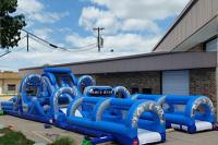 China Inflatable Obstacles Courses Extreme Rush Super Obstacle Course With Climb Slide for sale
