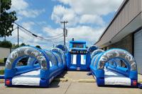 China Inflatable Obstacles Courses Extreme Rush Super Obstacle Course With Climb Slide for sale