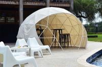 China Outdoor Glamping Eco Hotel Transparent Waterproof Dome House Desert Geodesic Tent for sale