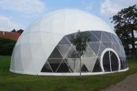 China Geodesic Dome Tent House Steel Frames Outdoor Island Beach Resort Marquee for sale