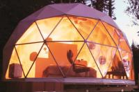 China Geodesic Dome Tent House Steel Frames Outdoor Island Beach Resort Marquee for sale