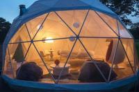 China Geodesic Dome Tent House Steel Frames Outdoor Island Beach Resort Marquee for sale