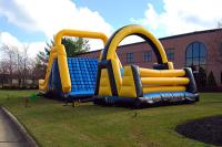 China Largest Wipeout Inflatable Obstacle Courses Adults Kids 5k Courses Rentals for sale