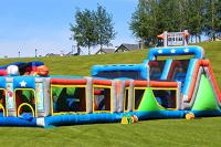 China Fun Obstacle Course Inflatable Rentals Inflatable Wipeout Course For Adults for sale