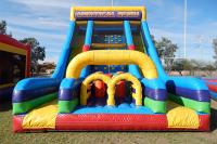 China Large 40 Ft Outdoor Inflatable Obstacle Courses 5k Adults Kids Obstacle Course For Rent for sale