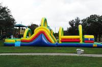 China Inflatable Obstacle Courses Run Bouncy Obstacle Course Rental For Adults for sale