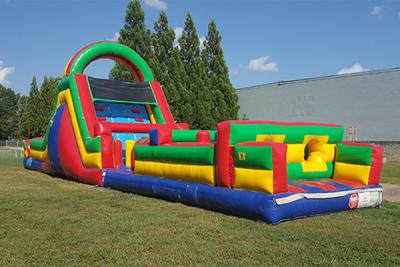 China Inflatable Obstacle Courses Run Bouncy Obstacle Course Rental For Adults for sale
