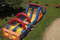 China Inflatable Obstacle Courses Run Bouncy Obstacle Course Rental For Adults for sale