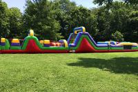 China Inflatable Obstacle Courses Run Bouncy Obstacle Course Rental For Adults for sale