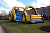 China Inflatable Wipeout Course Backyard Army Blow Up Bounner Obstacle Course Rental for sale