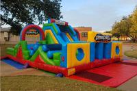 China Inflatable Wipeout Course Backyard Army Blow Up Bounner Obstacle Course Rental for sale