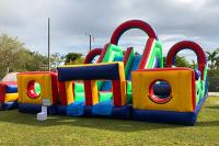 China Inflatable Wipeout Course Backyard Army Blow Up Bounner Obstacle Course Rental for sale